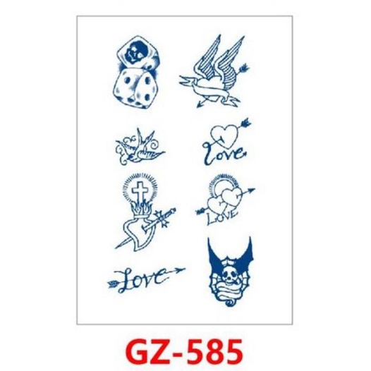 Jual FRUIT INK Tahan 1 Bulan Tato Temporer ukuran 18x11cm Stiker Tatto ...