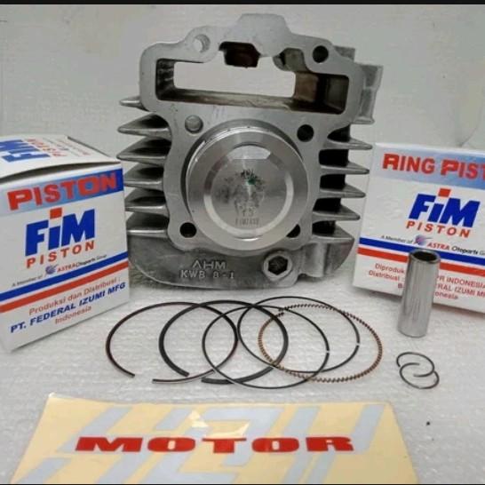 Jual blok seher paket blok bore-up racing Honda Revo absolute part kwb 55 | Shopee Indonesia