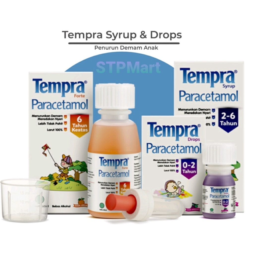 Jual TEMPRA SYRUP 60ML - PARACETAMOL MENURUNKAN PANAS DEMAM NYERI ANAK | Shopee Indonesia