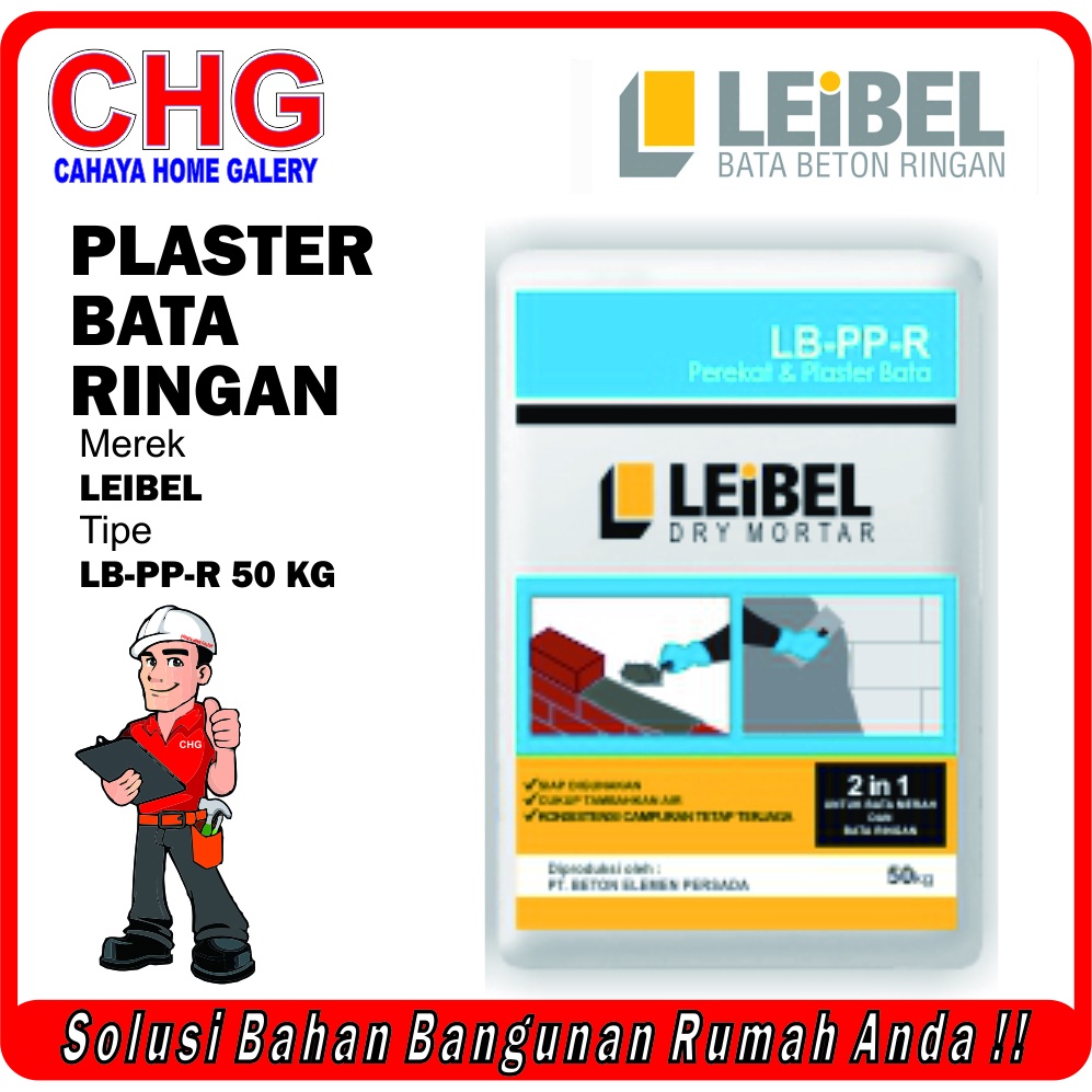 Jual Leibel Semen Mortar Perekat Plester Bata Ringan 50 kg Hebel LB-PP ...