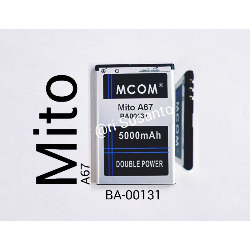 Jual Baterai MCOM for Mito A67 Core BA-00131 Double Power 5000mAh batere batre batrai battery ...