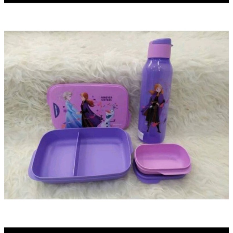 Jual Tempat makan cantik Frozen set lengkap botol | Shopee Indonesia