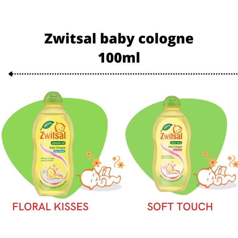Jual Baby Cologne Zwitsal Soft Touch/Floral Kissed | Shopee Indonesia