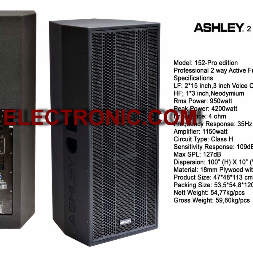 Jual Speaker Aktif Ashley 152 Pro Edition 2 Way Active 152PRO Original garansi 1tahun | Shopee ...