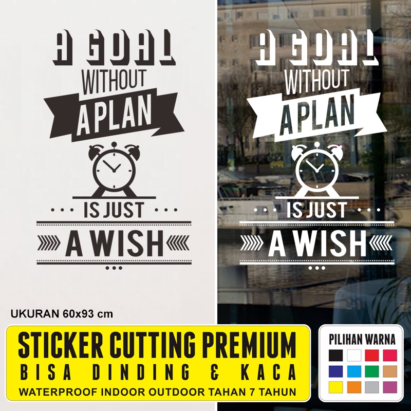 Jual Stiker Dekorasi Kantor Dinding Kaca Motivasi Kerja Cutting Sticker ...