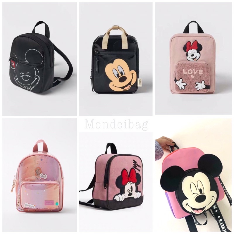 Jual ORIGINAL !! Zara kids backpack disney minnie mickey mouse / tas ...