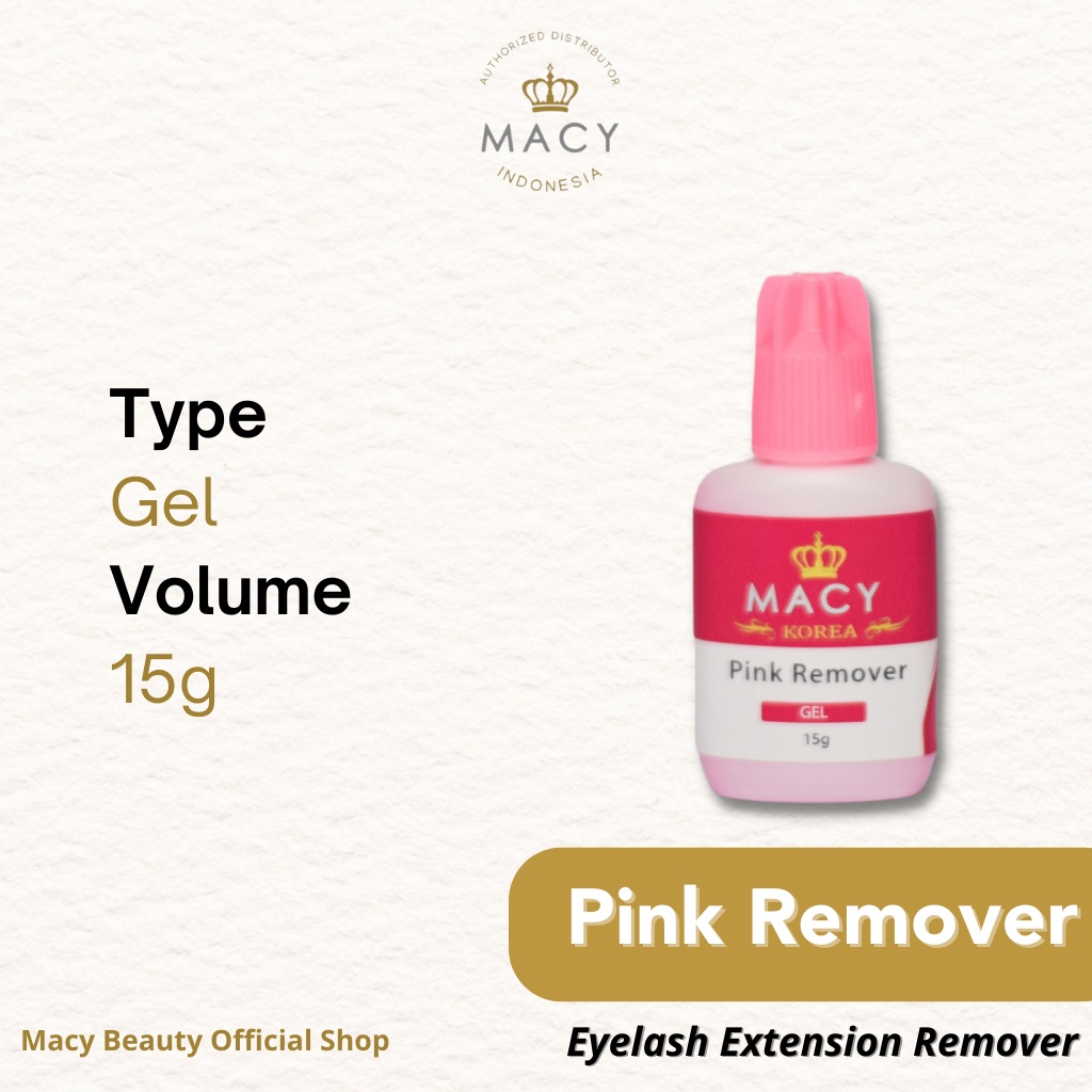 Jual Macy Pink Gel Remover (15g) for Eyelash Extension | Shopee Indonesia