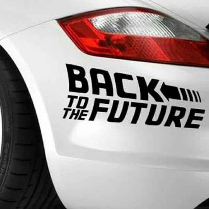 Jual Stiker Back To The Future Body Belakang Mobil atau depan Sticker ...