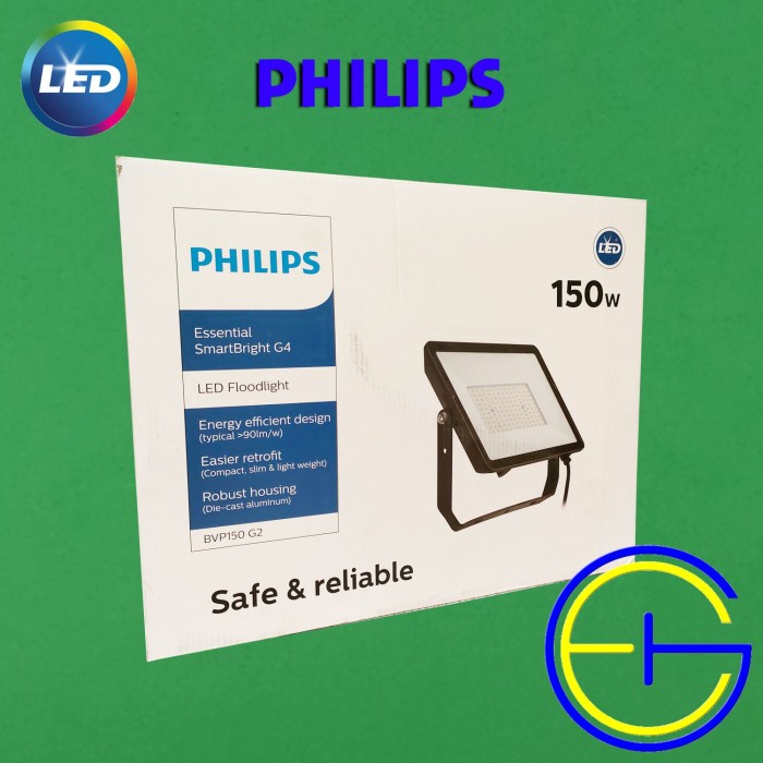 Jual BVP150 LED135 Gen2 220-240V 150W SWB ID GM FloodLight Philips | Shopee Indonesia