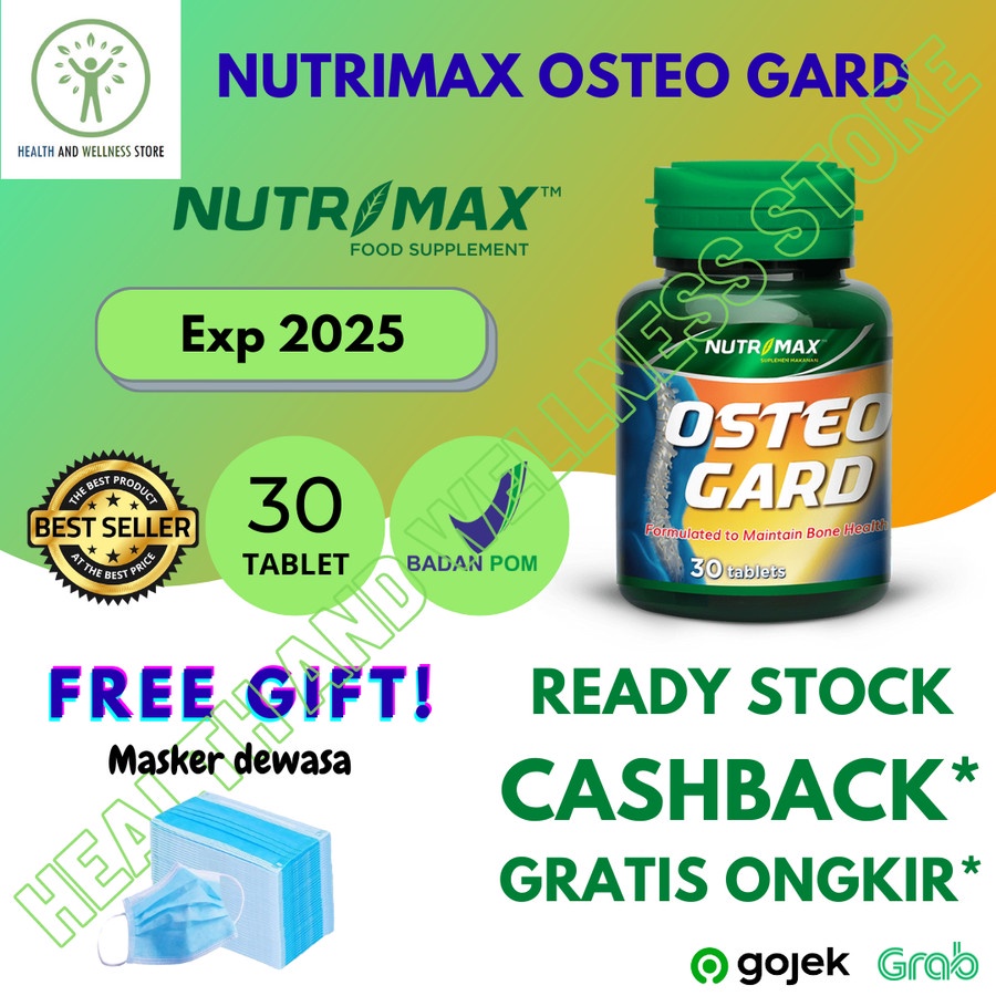 Jual NUTRIMAX OSTEO GARD OSTEOGARD 30 TABLET PENCEGAH OSTEOPOROSIS ...