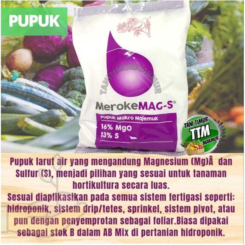 Jual MEROKE MAG-S 1 KG PUPUK MAGNESIUM SULFAT-HIDROPONIK | Shopee Indonesia