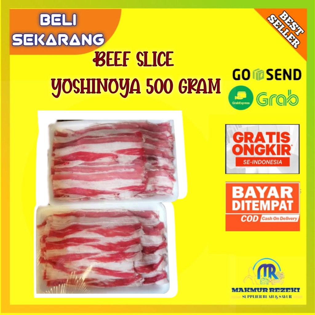 Jual BEEF SLICE YOSHINOYA / SHORTPLATE DAGING SAPI SLICE 500 GRAM ...