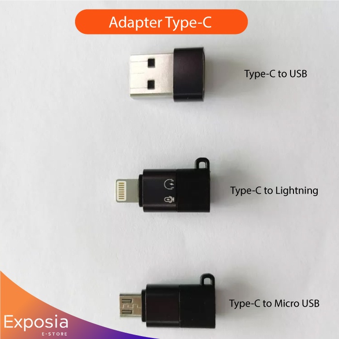 Jual Adapter Converter Type-C to Lightning iOS Micro USB Microphone ...