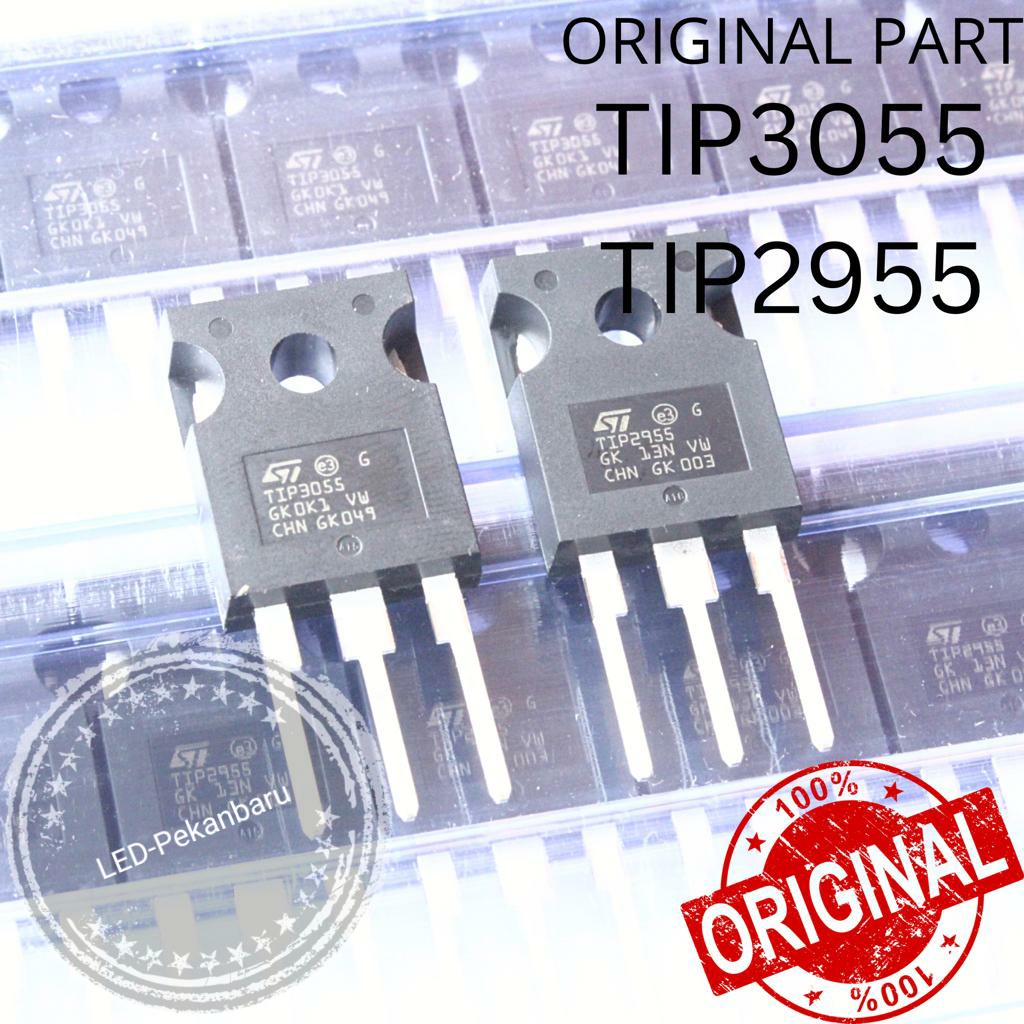 Jual ORIGINAL TIP2955 TIP3055 TR ORI ST TIP 2955 TIP 3055 TRANSISTOR ...