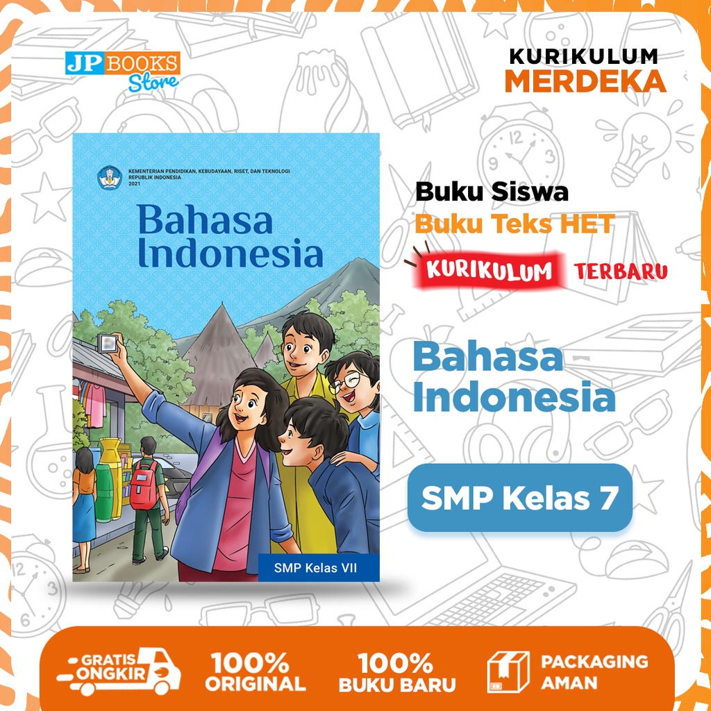 Jual JP Books – Buku Siswa Teks Het Kurmer Sekolah Bahasa Indonesia Smp Kelas 7 - Kurikulum ...