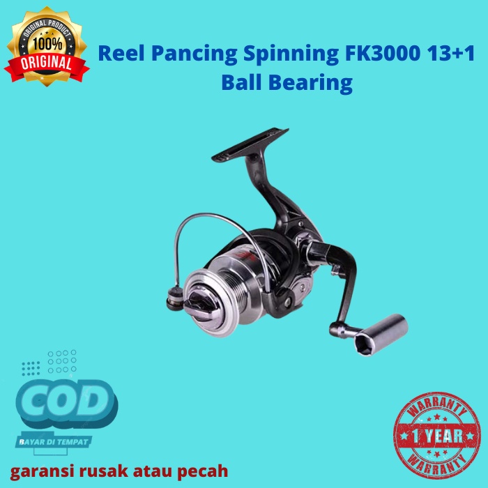 Jual Debao Fanshun Real Reel Pancing Spinning FK3000 13+1 Ball Bearing | Shopee Indonesia