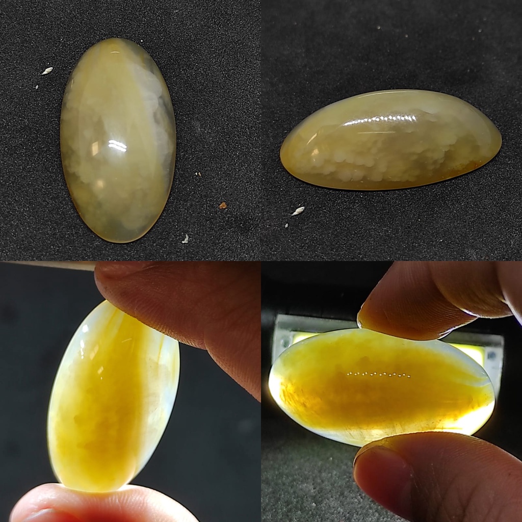 Jual Batu Natural Akik Pandan - Natural Chalcedony Pandan | Shopee ...