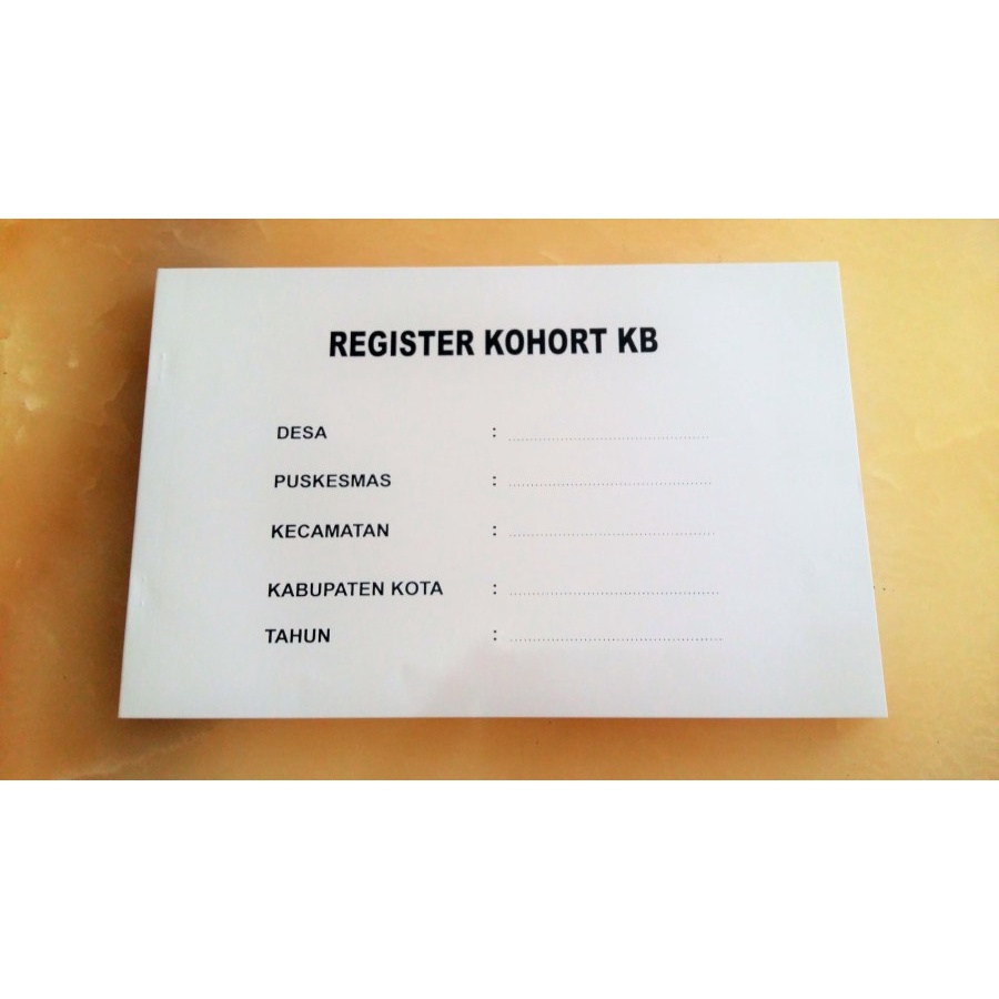 Jual Buku Register Kohort KB ( Keluarga Berencana ) | Shopee Indonesia