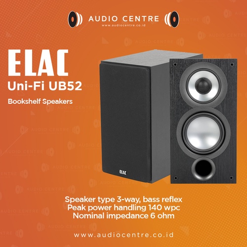 Jual Elac Uni-Fi UniFi UB5.2 UB52 3 ways bookshelf speaker | Shopee Indonesia