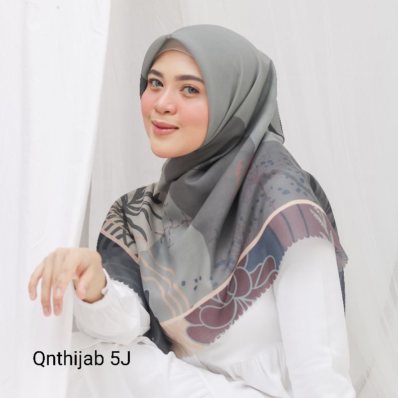 Jual Design 5J Hijab scarf jilbab custom nama logo brand sendiri bahan ...