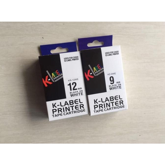 Jual Kertas K Label Printer EZ Label 12 MM Compatible Casio Tape ...