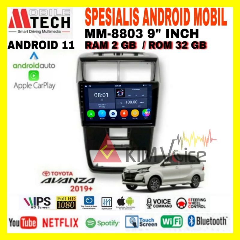 Jual Head Unit Android Mtech 9 inch OEM New Avanza / Xenia 2019-2021 ...