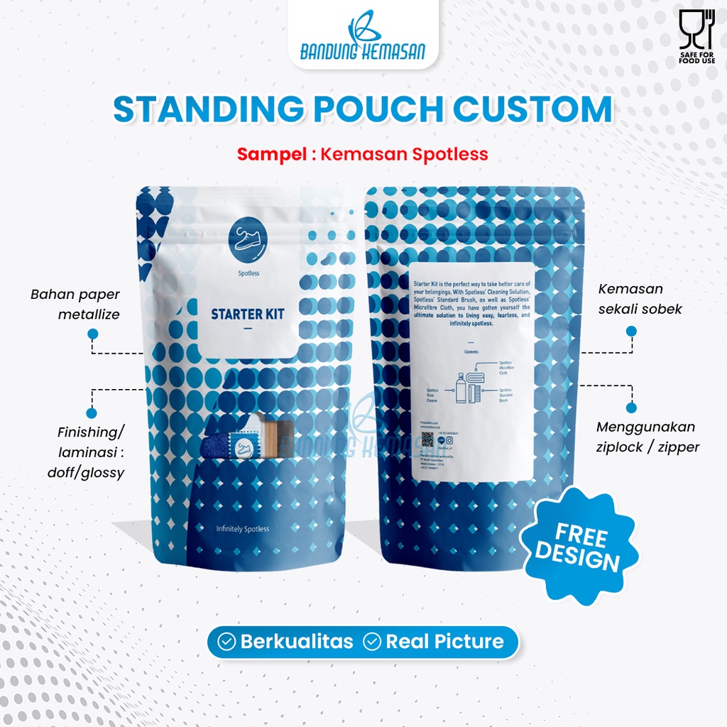 Jual 16 x 25 - Cetak Standing Pouch Custom Kekinian Plastik Kemasan ...