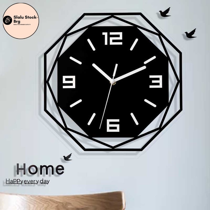 Jual Jam dinding tembok Modern jumbo kecil Terbaru 2022 custom M9M5 DIY ...