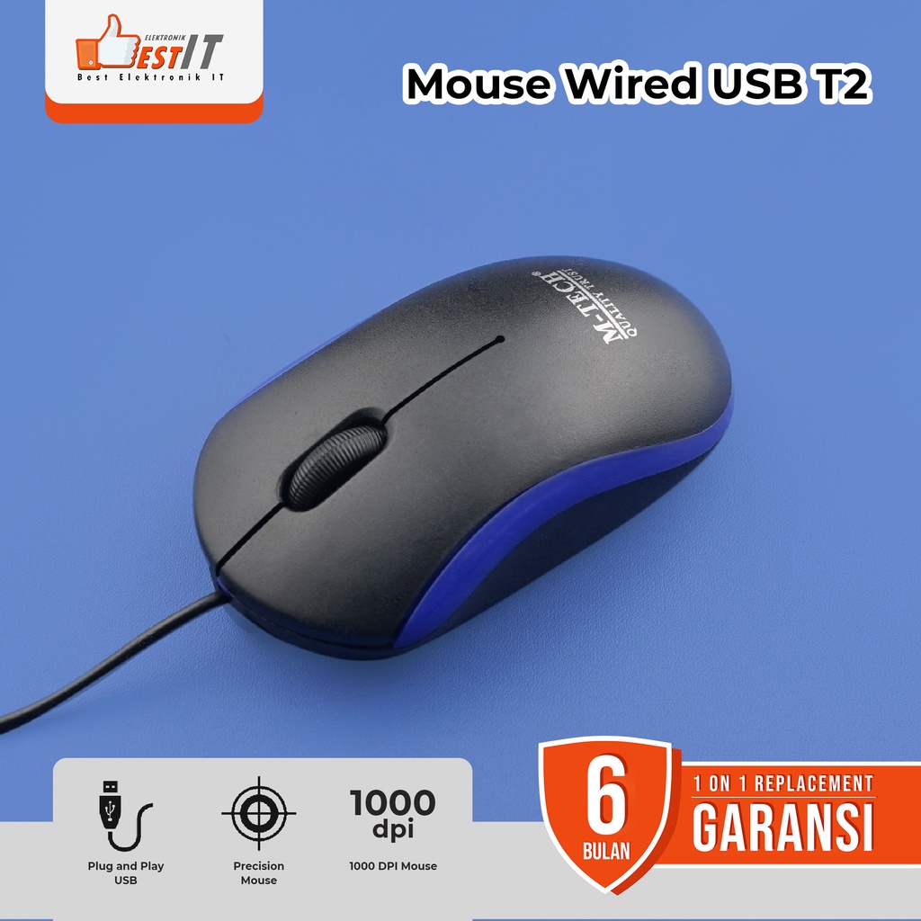 Jual Mouse Kabel Wired T2 M-TECH ORIGINAL | Shopee Indonesia