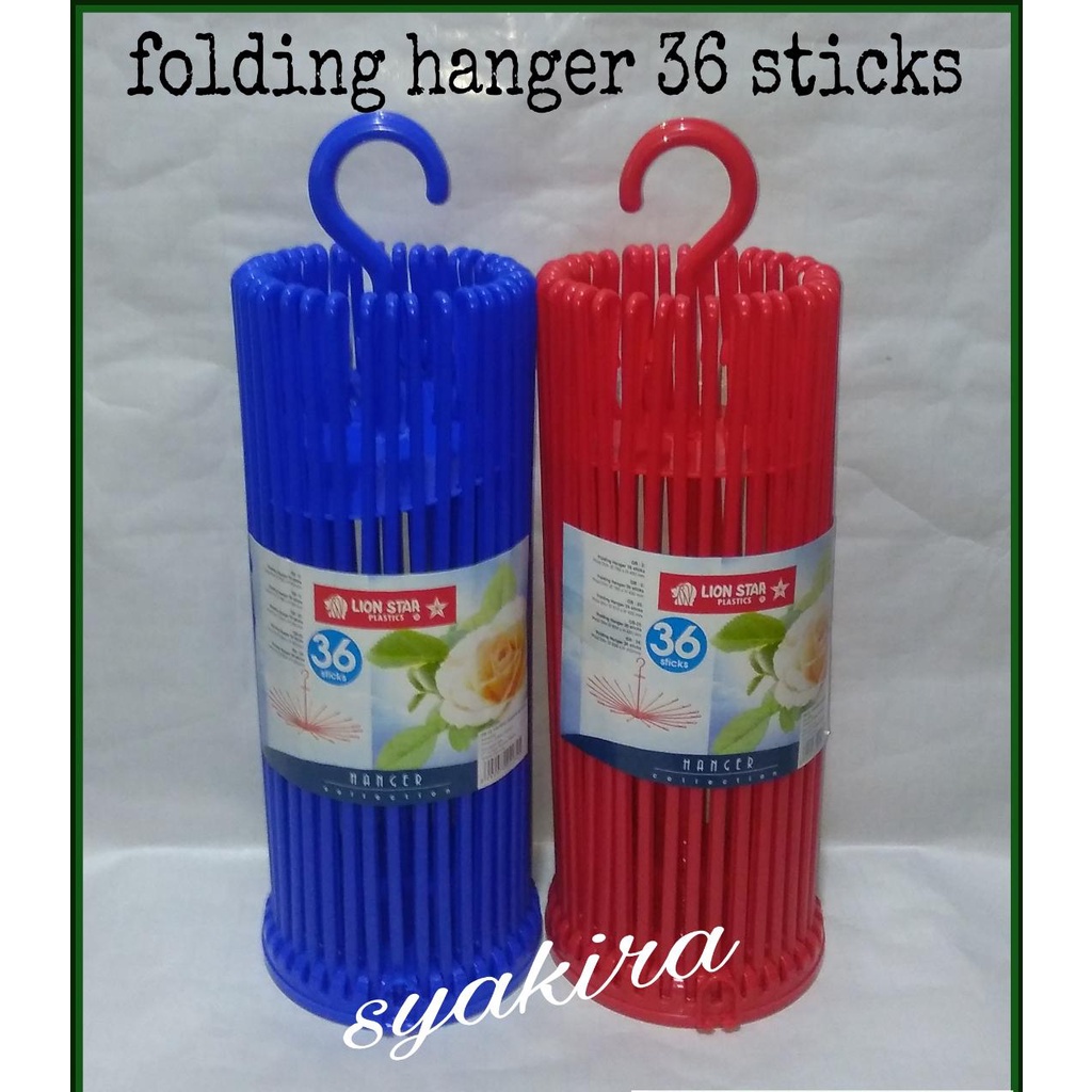 Jual Jemuran bulat 36 sticks Lion Star Plastics / Jemuran folding merek ...