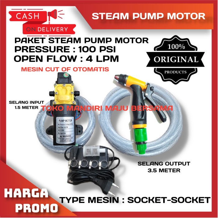 Jual Alat Cuci Motor / Mobil / Ac / Steam Motor Pompa Dc 12v Cut Of ...