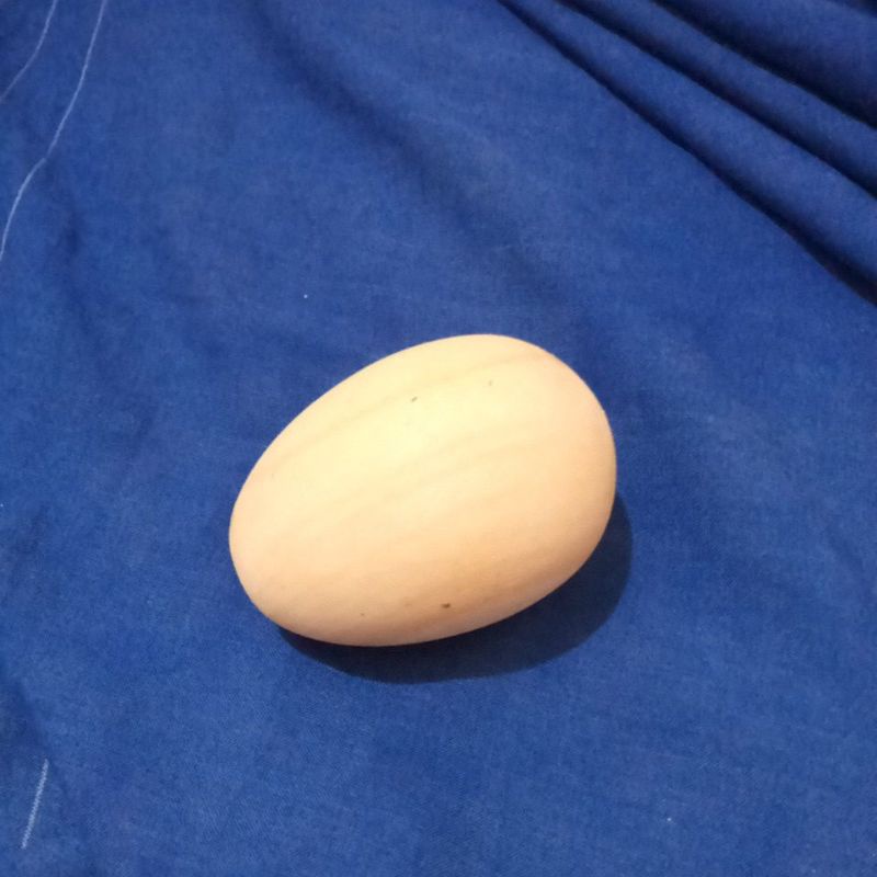 Jual telur kayu hiasan / telur kayu natural | Shopee Indonesia