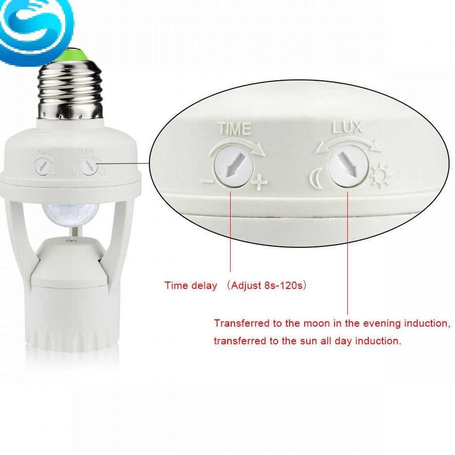 Jual Get Surprise Smart Fitting Lampu Bohlam E27 Infrared Sensor Lamp ...