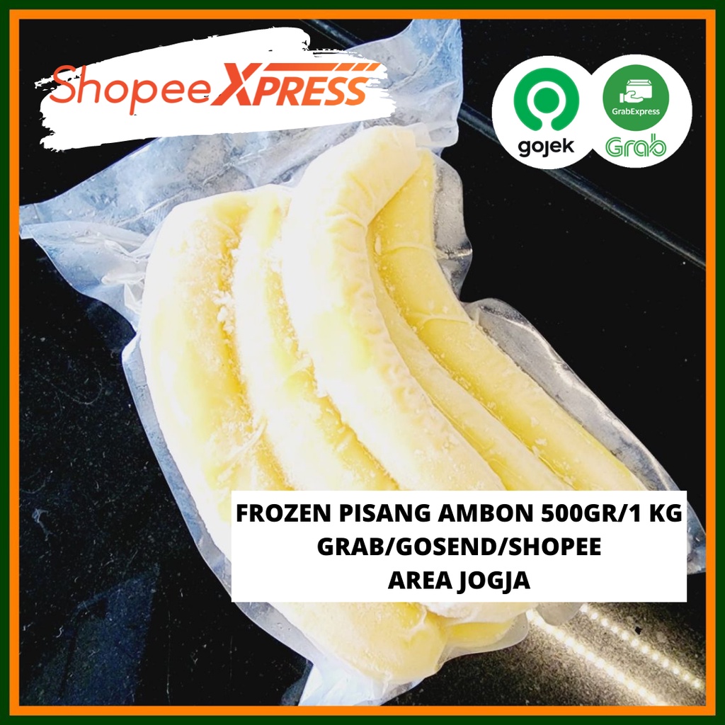 Jual Frozen PISANG AMBON Fruit / Buah Beku BANANA 500 gr 1kg AREA JOGJA ...