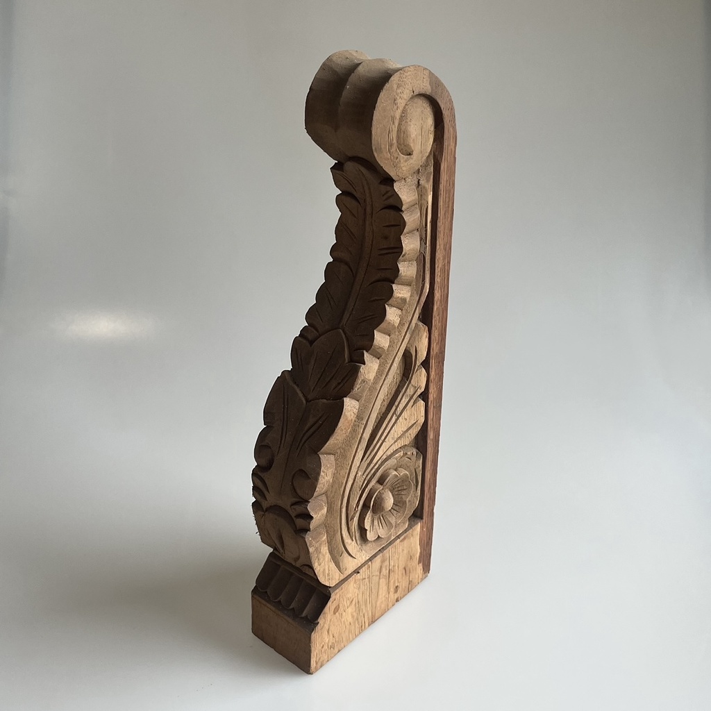 Jual Corbel Kayu Jati 11x5x32cm motif Bunga | konsol | Console ...