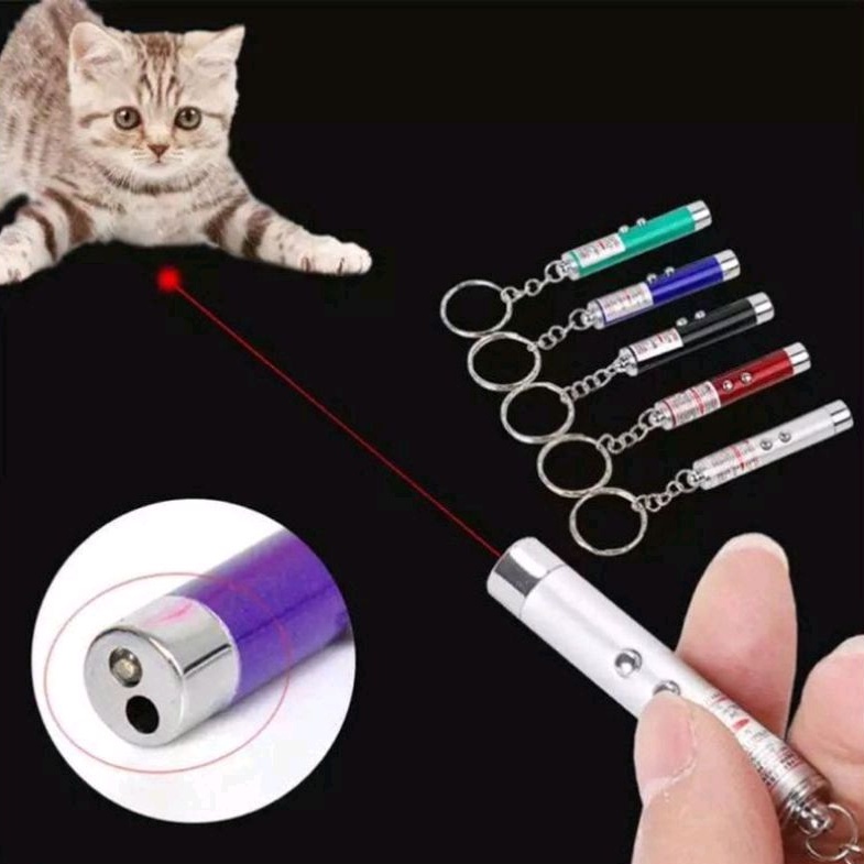 Jual Mainan Kucing Laser Pointer Mini 3 Multifungsi Senter Laser ...