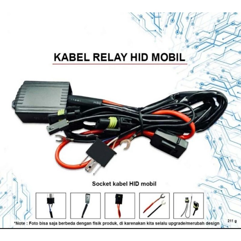 Jual Kabel Relay Set Biled 2 Output Motor Mobil H4 Merk AES I Kabel ...