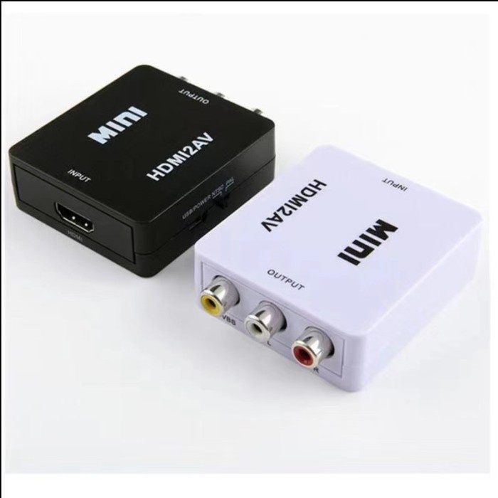 Jual HDMI to AV RCA Converter Adapter MINI HDMI2AV ADAPTER MINI BOX ...