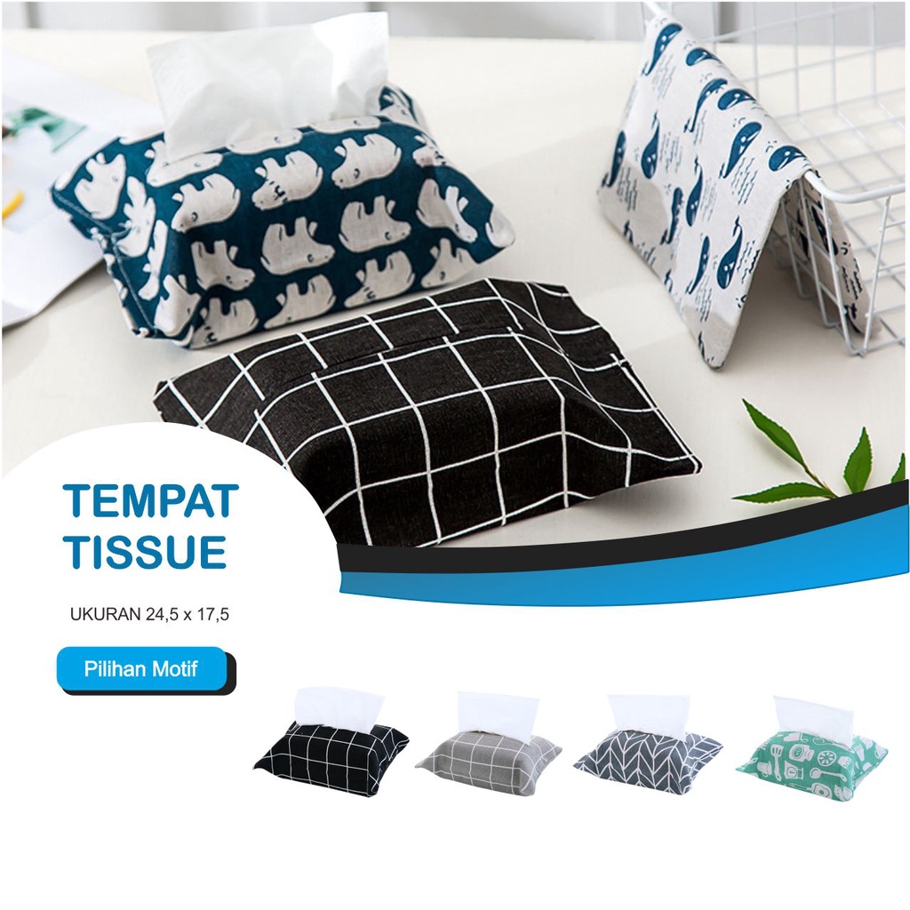 Jual Tempat Tissue Kain Kanvas - Sandy Collection | Shopee Indonesia