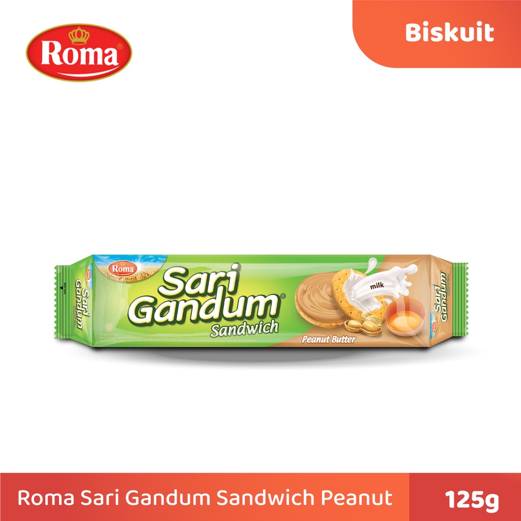 Jual Roma Sari Gandum Peanut 108 gr | Shopee Indonesia