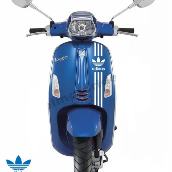 Jual CUTTING STICKER ADIDAS STRIP VESPA | Shopee Indonesia