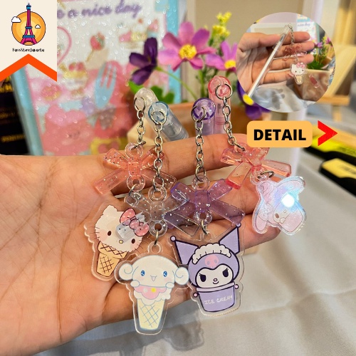 Jual Pulpen Gel Gantungan Ice Cream Cone Sanrio Hello Kitty Kuromi ...