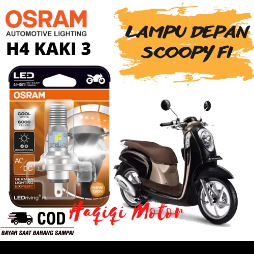 Jual Lampu Depan LED Scoopy FI Scoopy Esp Original Osram Kaki 3 HS1 | Shopee Indonesia