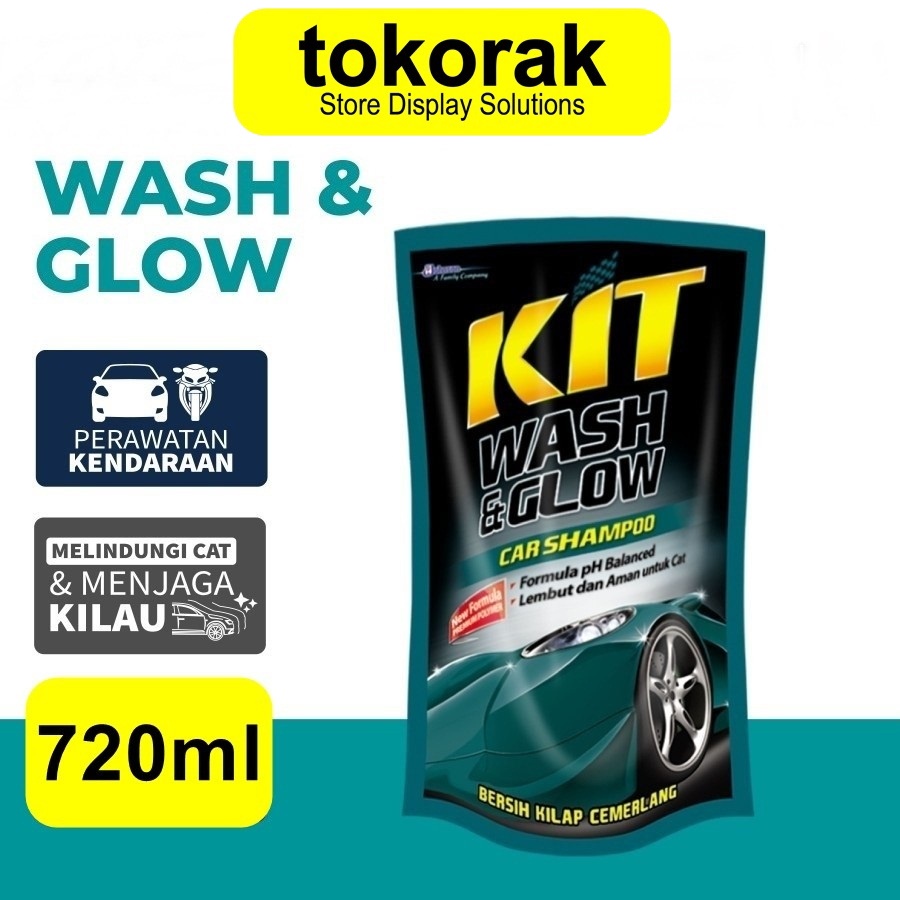 Jual KIT WASH & GLOW SHAMPOO MOBIL MELINDUNGI KILAU CAT REFILL POUCH ...