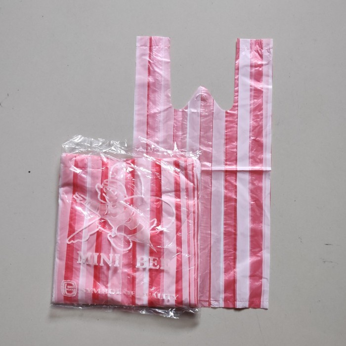 Jual HD 15 kantong plastik merah putih Kresek merah putih ( cgp ...