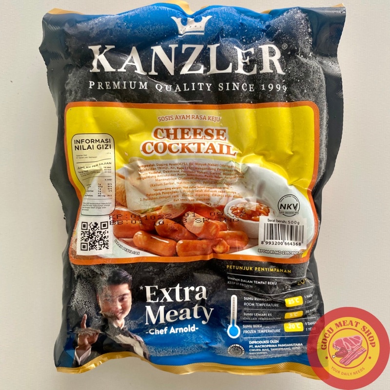 Jual Kanzler Cheese Cocktail Sosis Ayam Rasa Keju Extra Meaty | Shopee ...