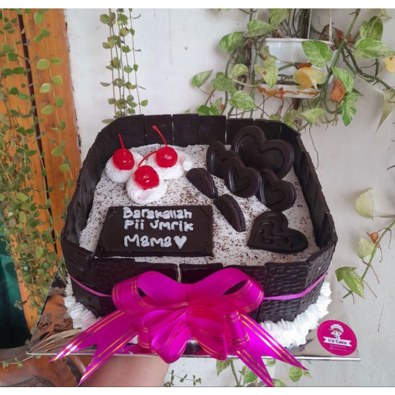 Jual kue ulang tahun blackfores uk 20Cm | Shopee Indonesia