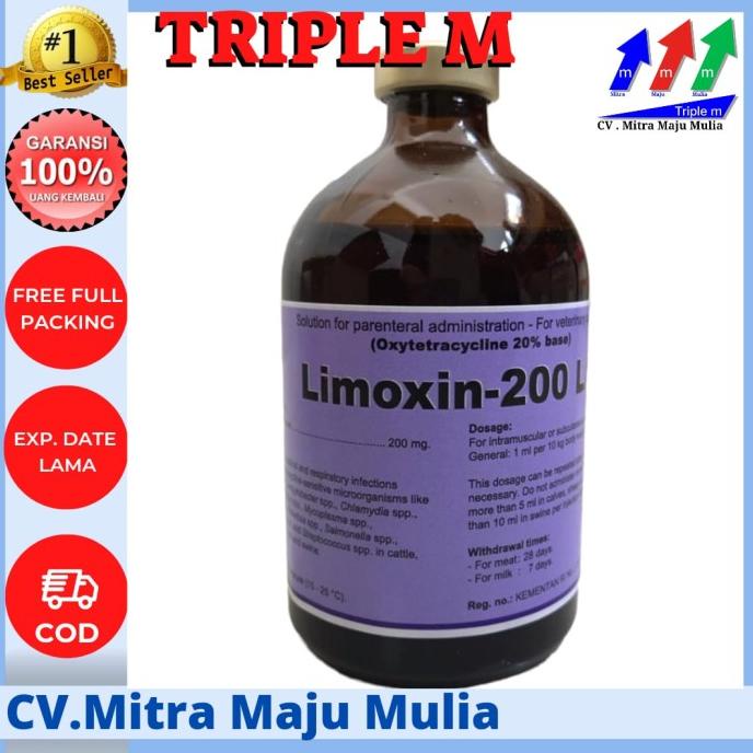 Jual Limoxin 200 La Kemasan 100 Ml Oxytetracycline Untuk Ternak ...