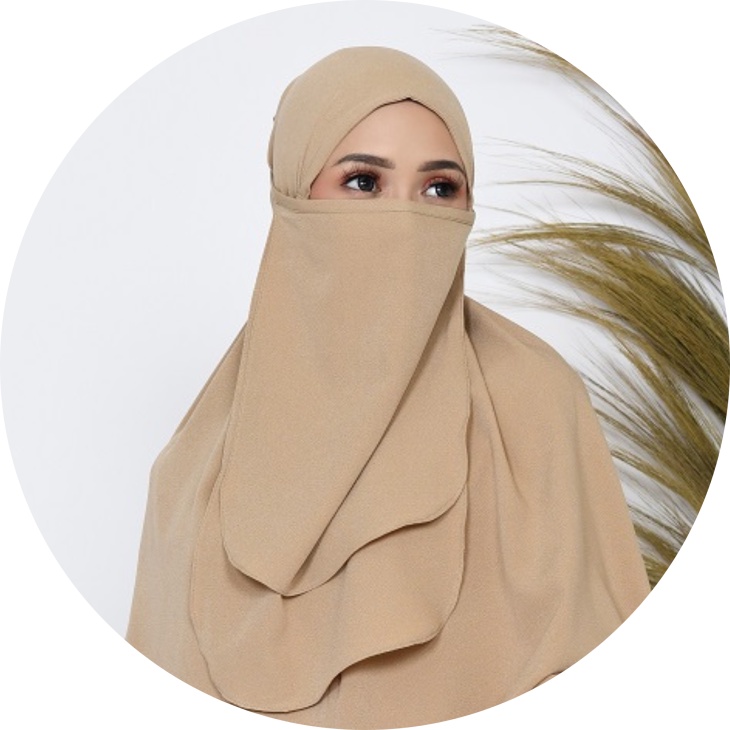Jual RAFIRA HIJAB - Cadar Premium / Cadar Tali 2 Layer / Niqab (Bisa ...