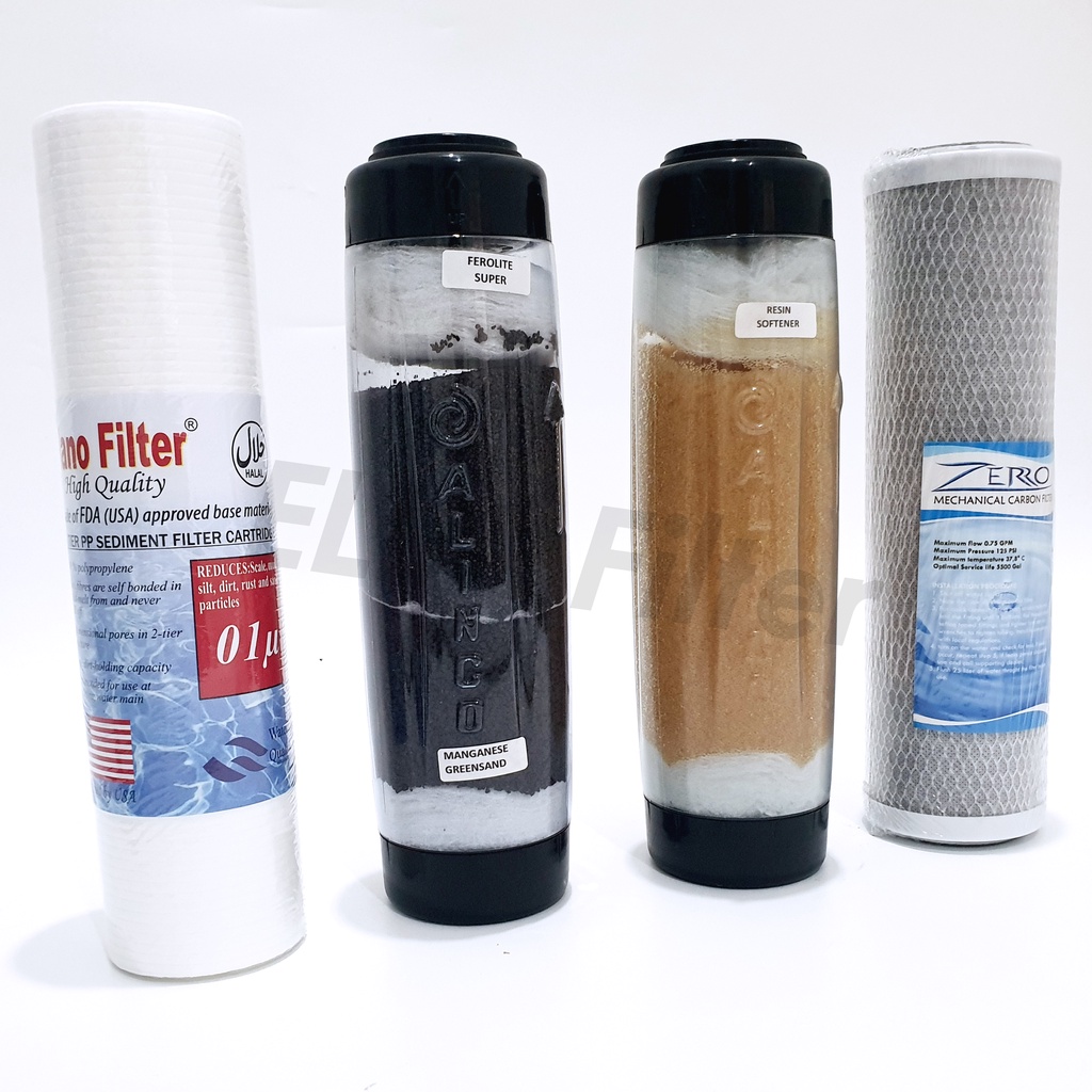 Jual Paket 4 Catridge 10inch 5 Tahap - Filter Air Sumur - Filter Air ...